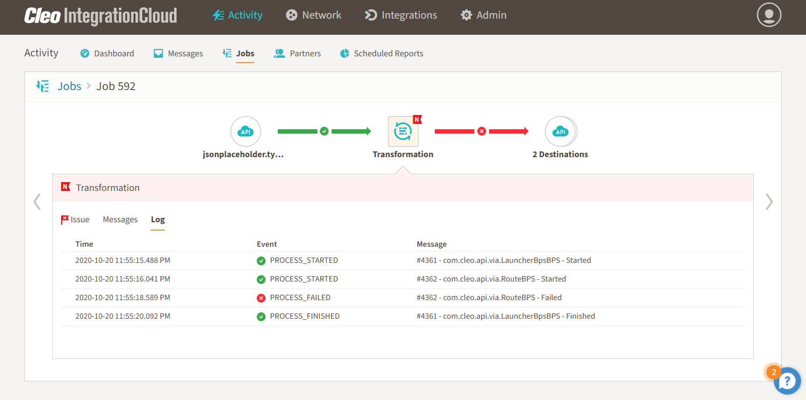 Working with Jobs – Cleo