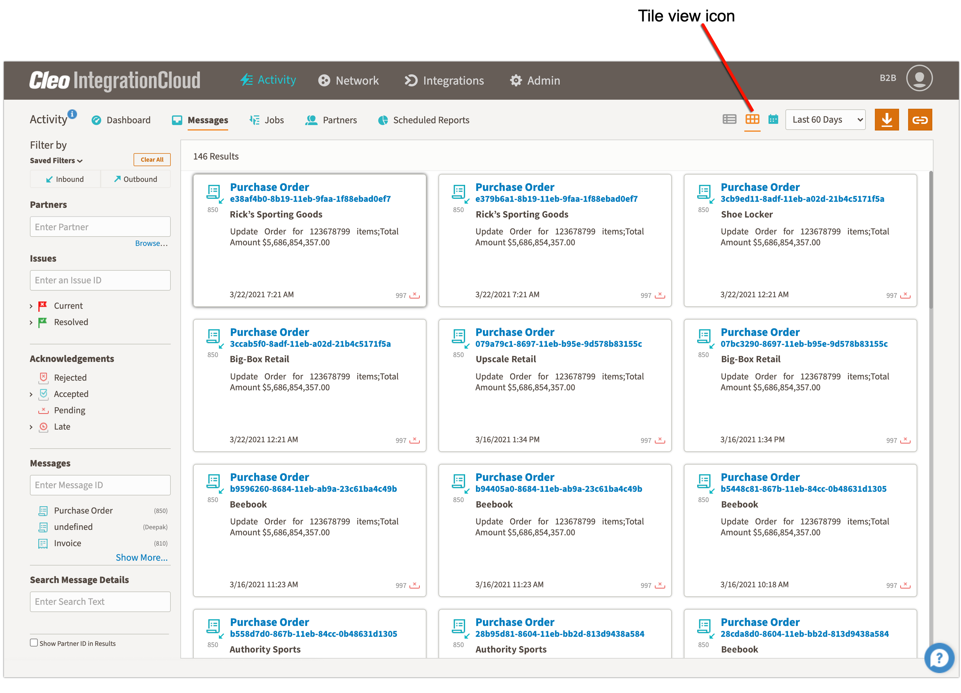 Working with Messages – Cleo